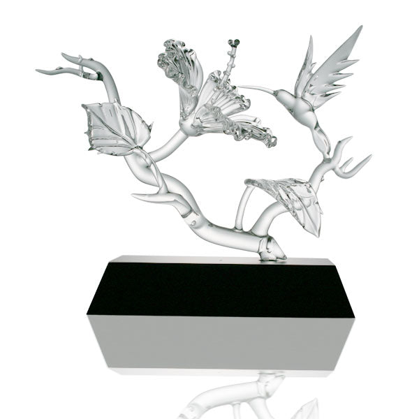 Hummingbird on Hibiscus – Frabel Glass